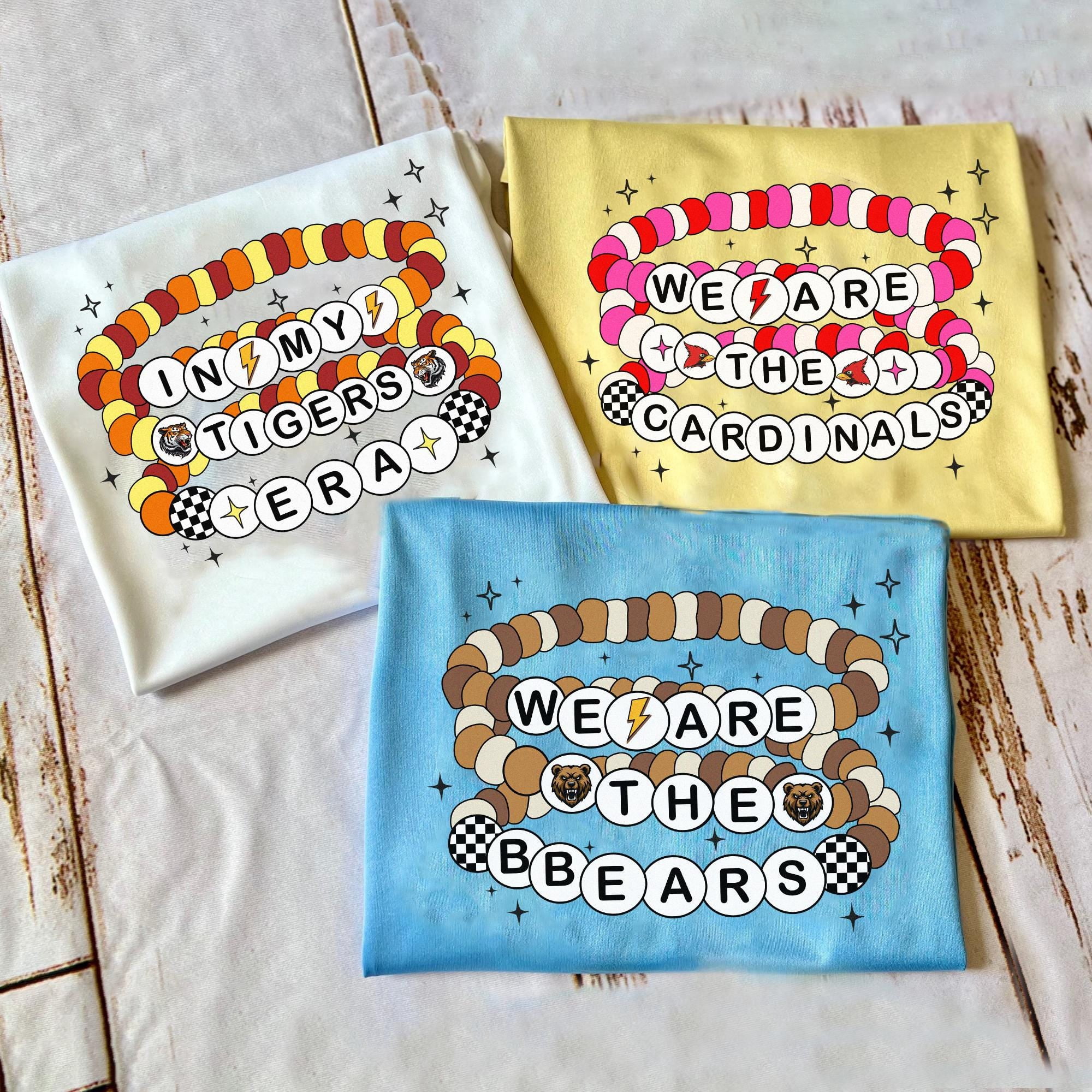 Custom Team Mascot Bracelet Shirt Favorite School Group Personalized ...