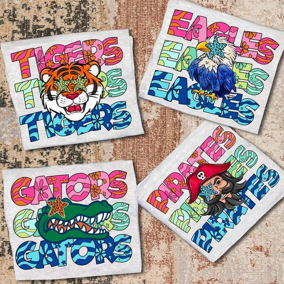 Custom Team Mascot Name Shirt Favorite School Mascot Group Personalized ...