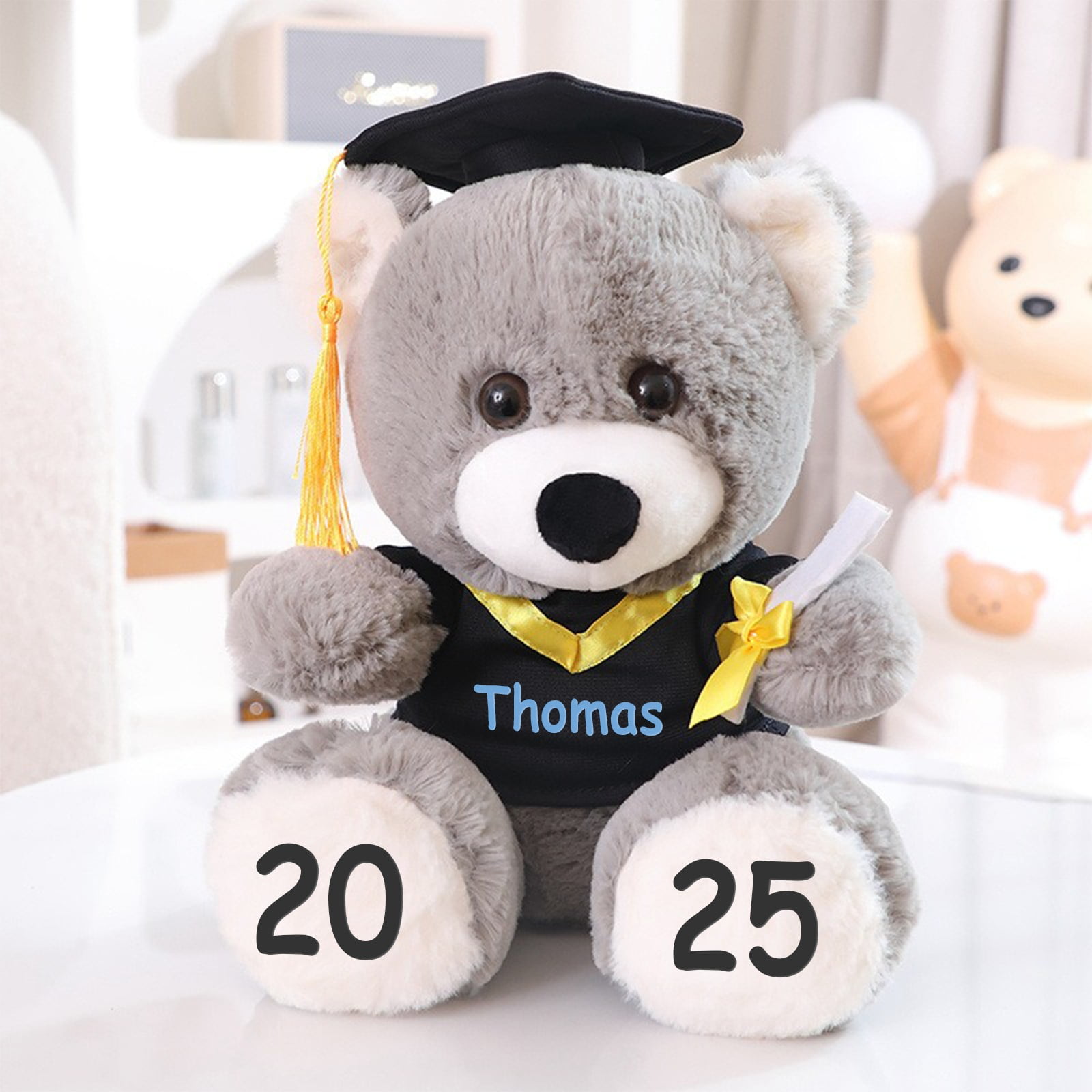 Custom Teddy Bear 2025 Graduation Gift, Personalized Name/School ...