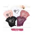 Custom Text Heart Line Shirt Double Heart Shirt Your Name Heart Line ...