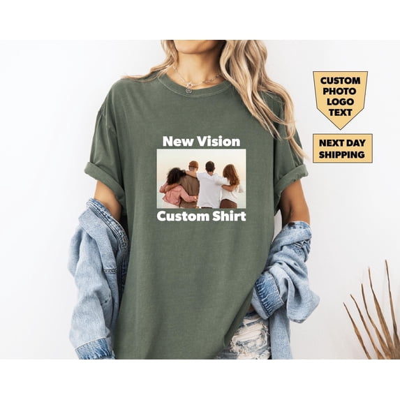 Custom Text Shirt Custom Business Logo Shirt Custom Photo Shirt Custom ...