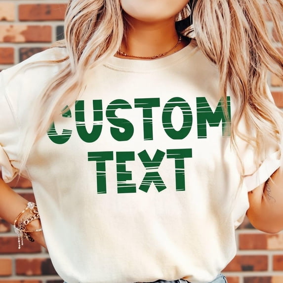 Custom Text Shirt Personalized Quote Graphic Tee Good Vibes Choose Text ...