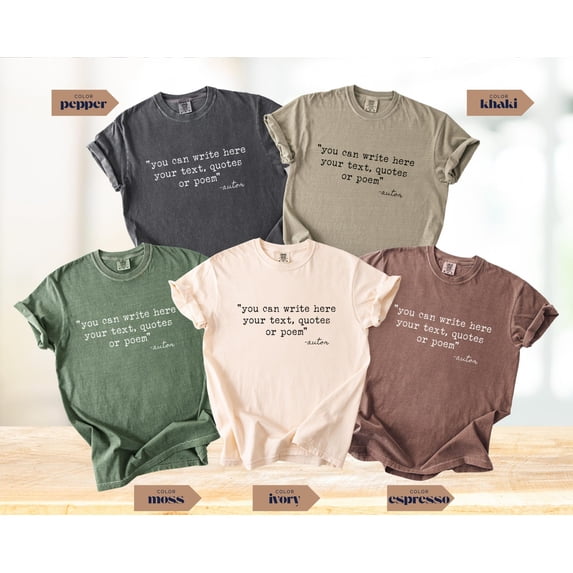 Custom Text Shirt Personalized Quote Tee 1 - Walmart.com
