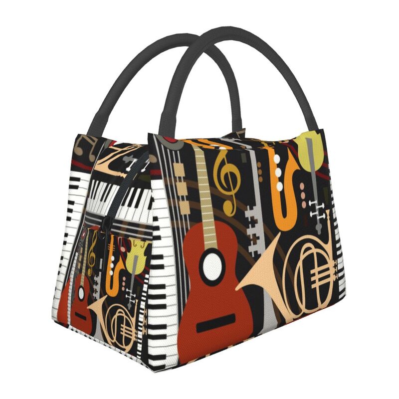 Custom The Art Of Music Lunch Bags Men Women Cooler Thermal Insulated ...