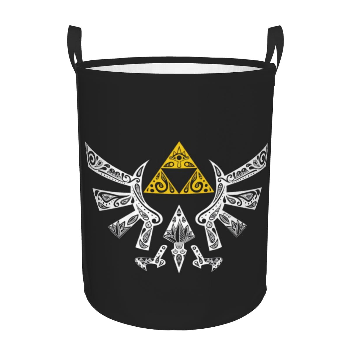 Custom The Legend Of Zeldaed Link Zelda Laundry Basket Collapsible ...