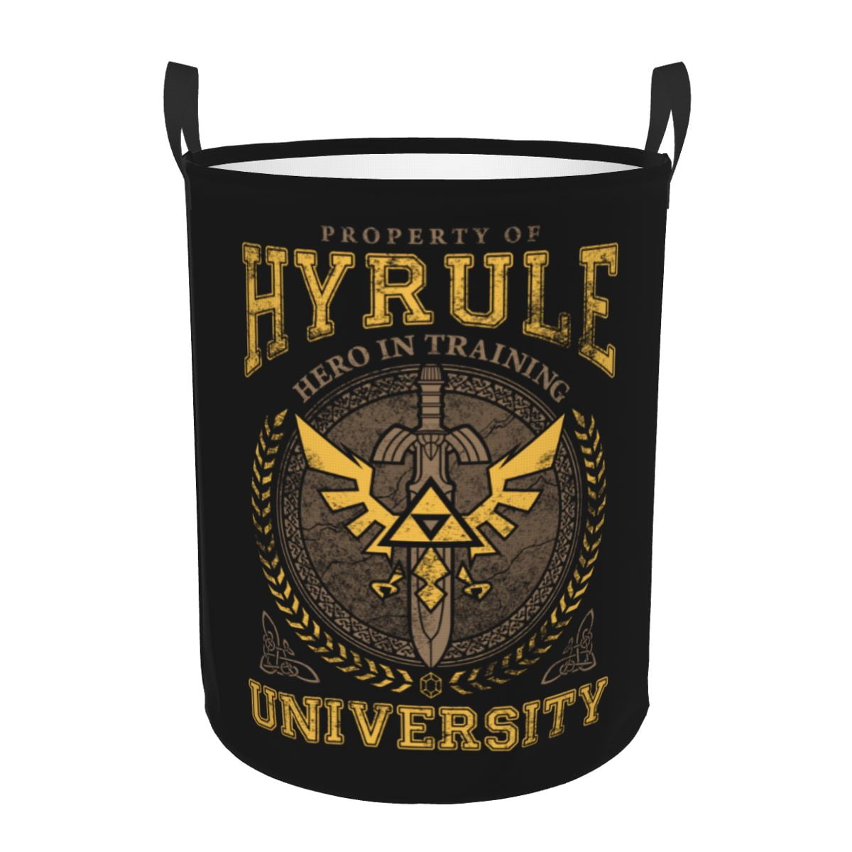 Custom The Legend Of Zeldaed Link Zelda Laundry Basket Collapsible ...