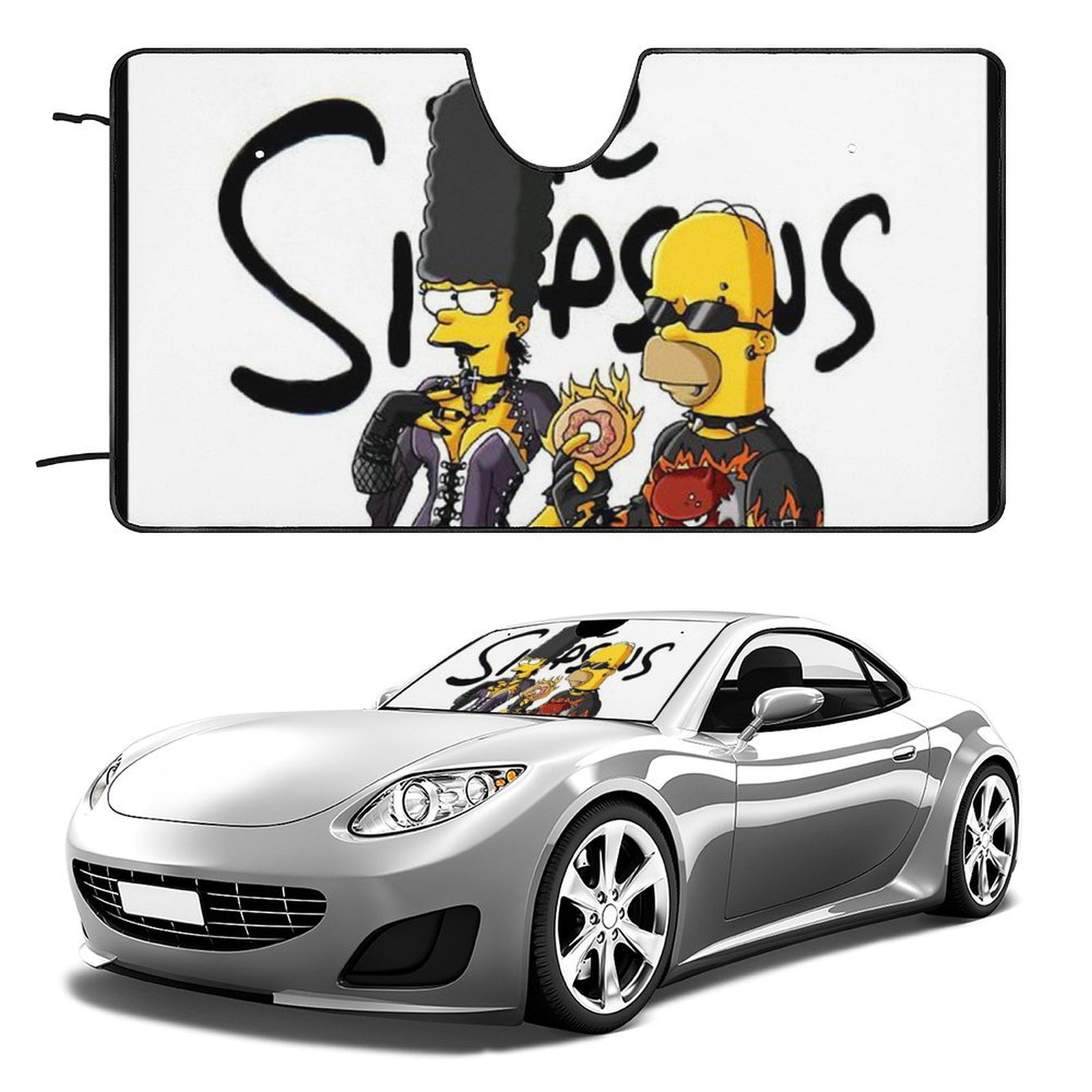 Custom The Simpsons Car Truck and SUV Windshield Visor Car Visor Heat ...