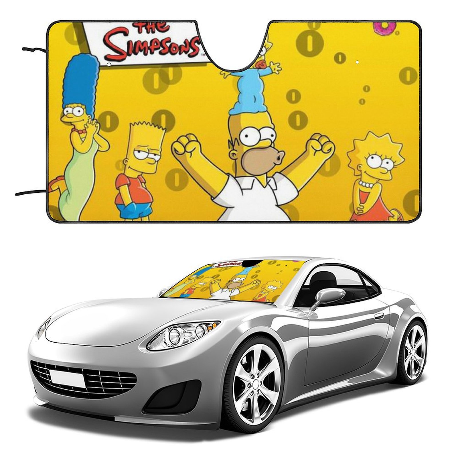 Custom The Simpsons Car Truck and SUV Windshield Visor Car Visor Heat ...