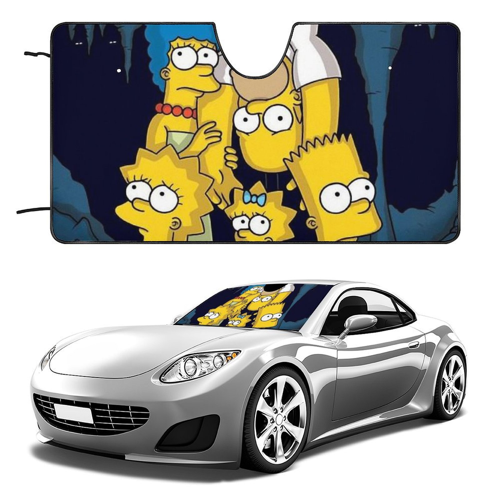 Custom The Simpsons Car Truck and SUV Windshield Visor Car Visor Heat ...