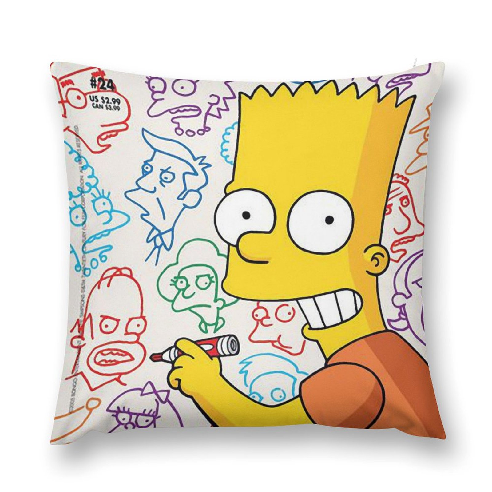 Custom The Simpsons Pillowcases cushion covers plush pillowcases soft ...