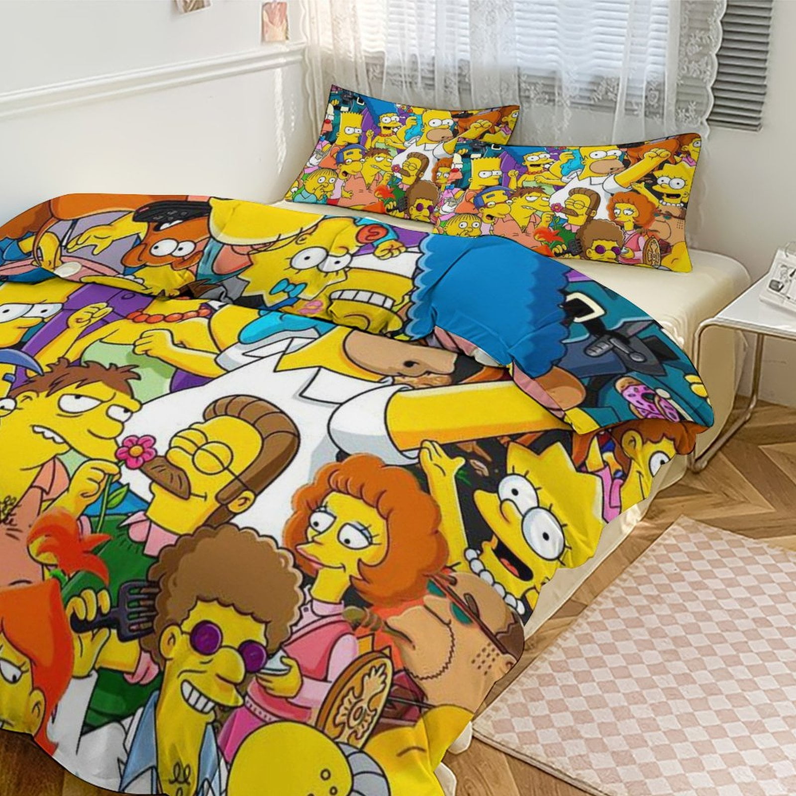 Custom The Simpsons Sheets Quilts Bedding Sheet Sets Bedroom Decoration ...