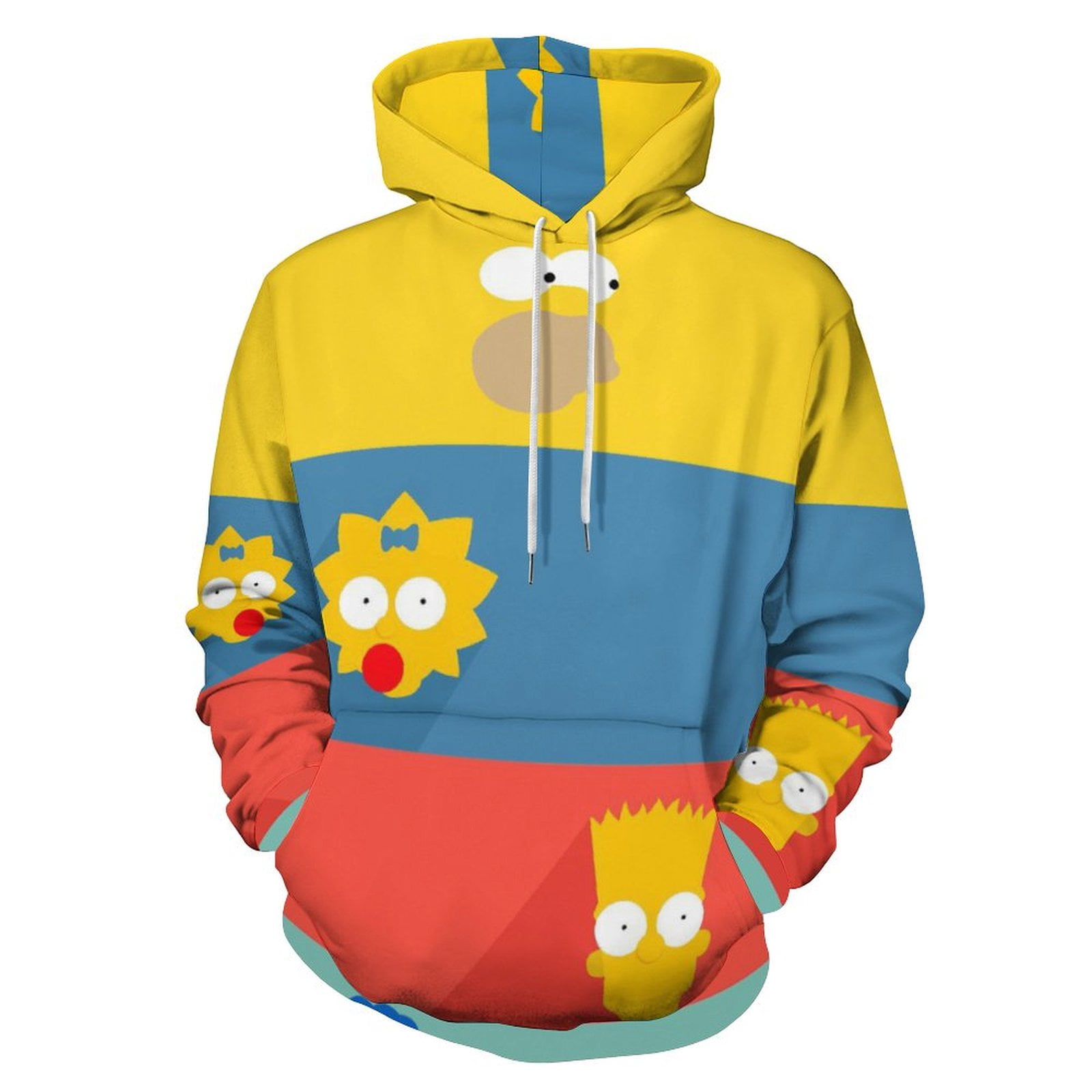 Custom The Simpsons Sweatshirts Sportswear Hoodies Pullovers Drawstring ...