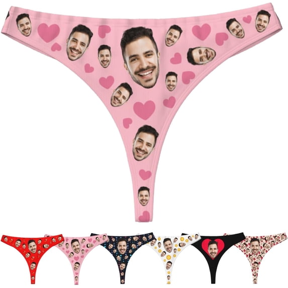 Custom Thong for Women Personalized Thongs with Face Picture Customized ...