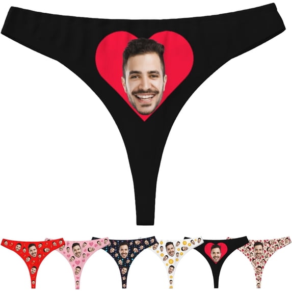 Custom Thong for Women Personalized Thongs with Face Picture Customized ...