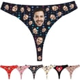 Custom Thong for Women Personalized Thongs with Face Picture Customized ...