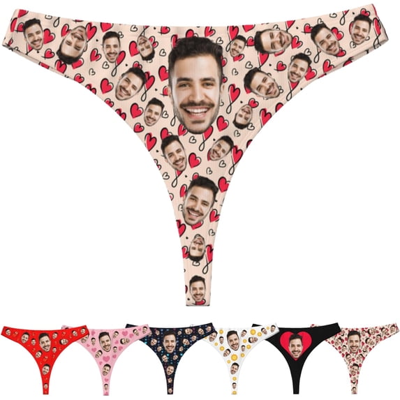Custom Thong for Women Personalized Thongs with Face Picture Customized ...