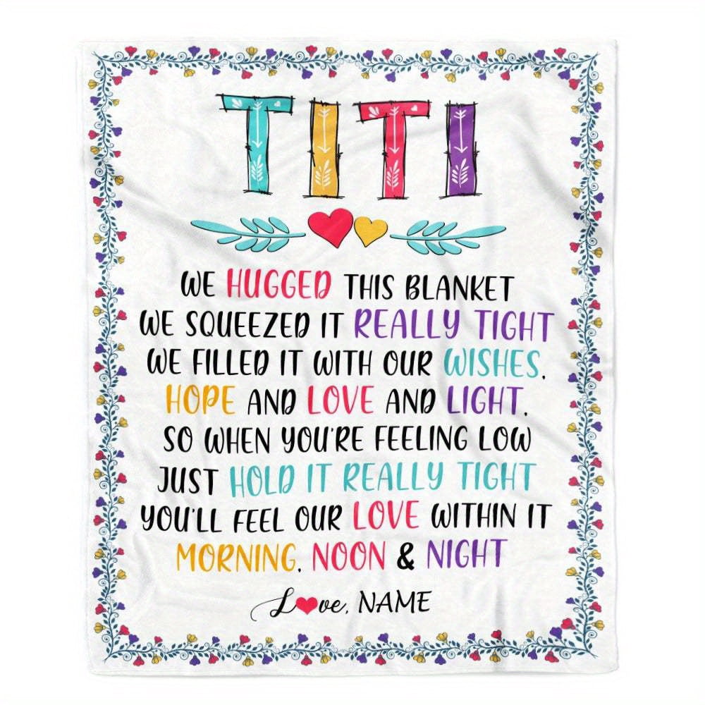 Custom Titi Blanket with Name & Photo - Personalized Fleece Throw Gift ...