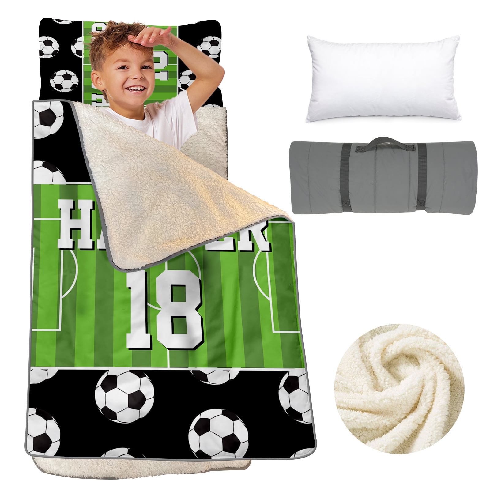Custom Toddler Sleeping Bag with Blanket, Personalized Nap Mat for ...