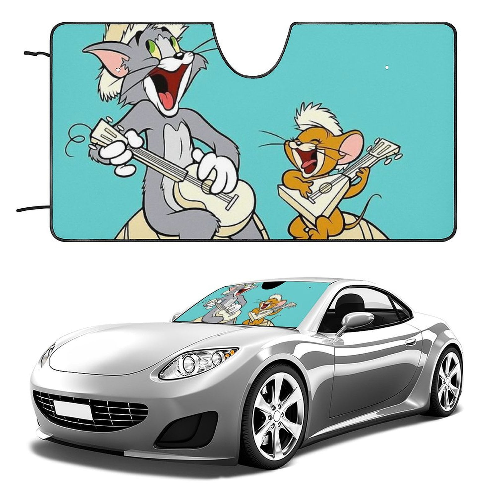 Custom Tom And Jerry Car Truck and SUV Windshield Visor Car Visor Heat ...