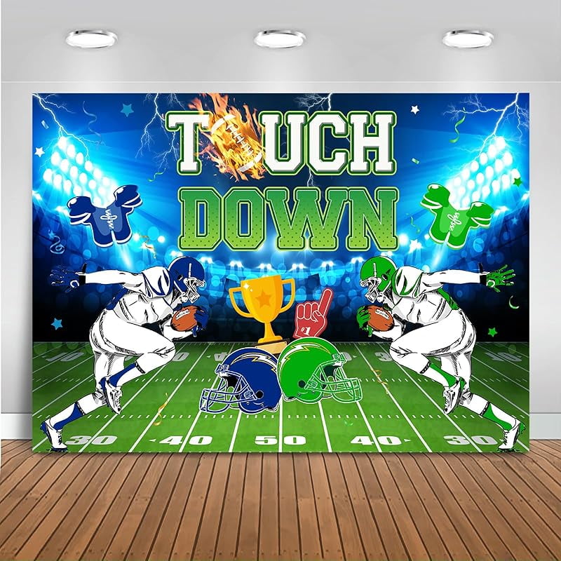 Custom Touch Down Football Backdrop American Football Field Sports ...
