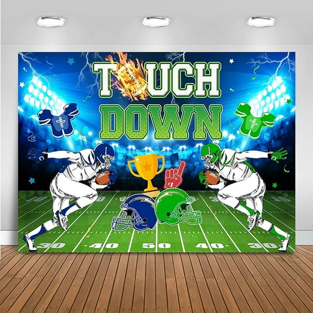 Custom Touch Down Football Backdrop American Football Field Sports ...