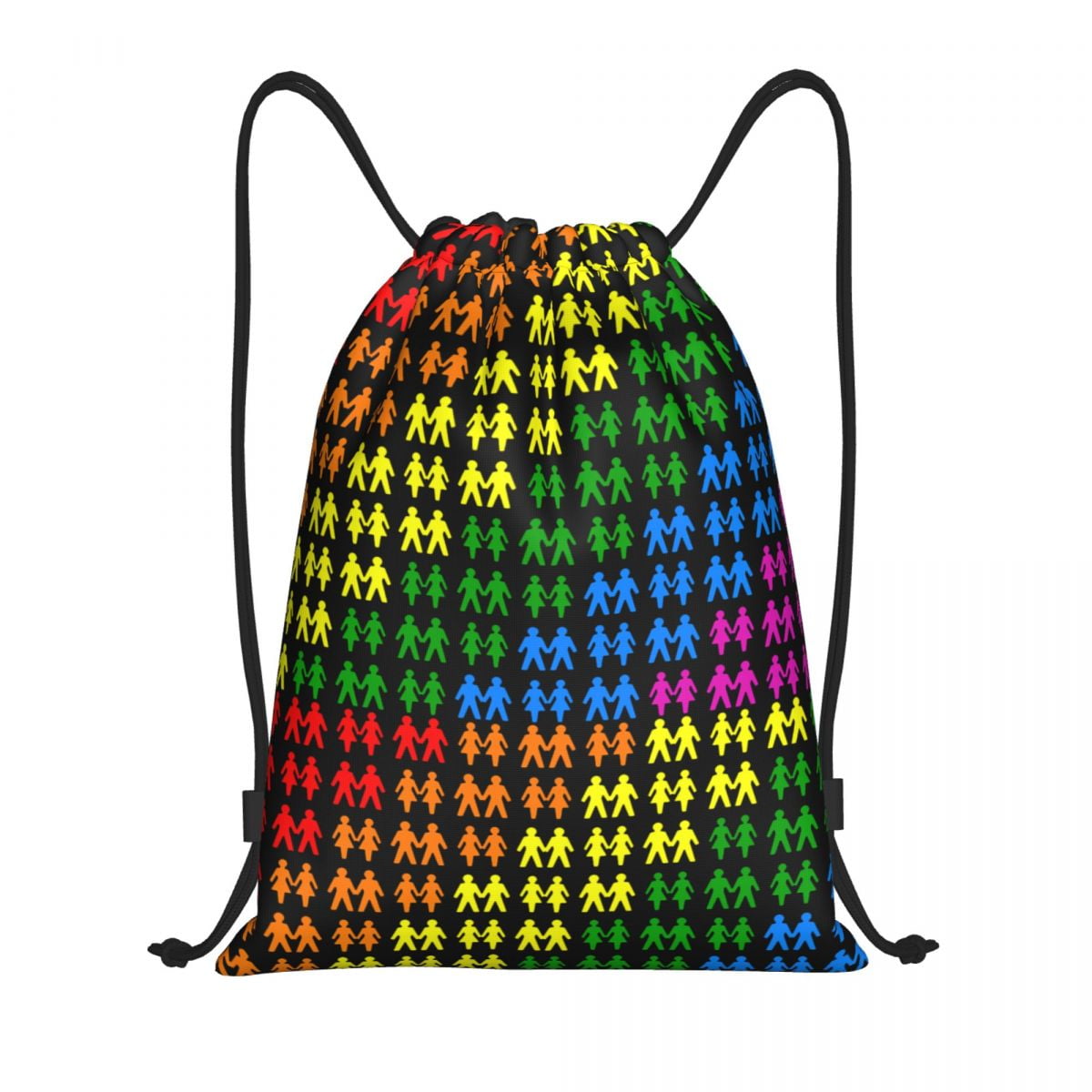 Custom Trans Pride Flag Drip Drawstring Bag Women Men Lightweight ...