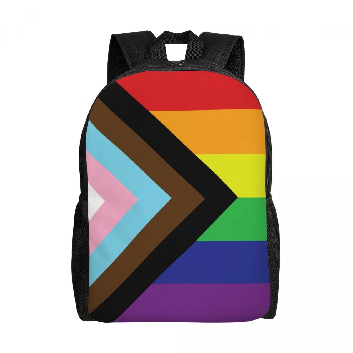 Custom Trans Pride Flag Drip Travel Backpack Men Women Laptop Bookbag ...