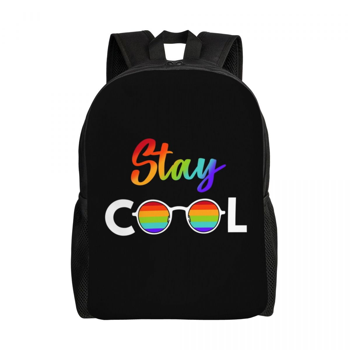 Custom Trans Pride Flag Drip Travel Backpack Men Women Laptop Bookbag ...