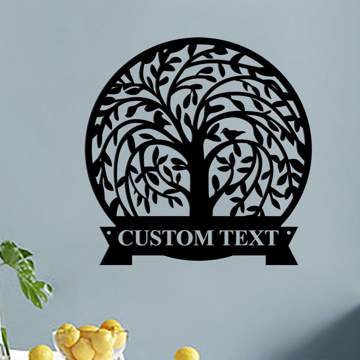Custom Tree of Life Wall Art Metal Tree of Life Sign Family Name Sign ...