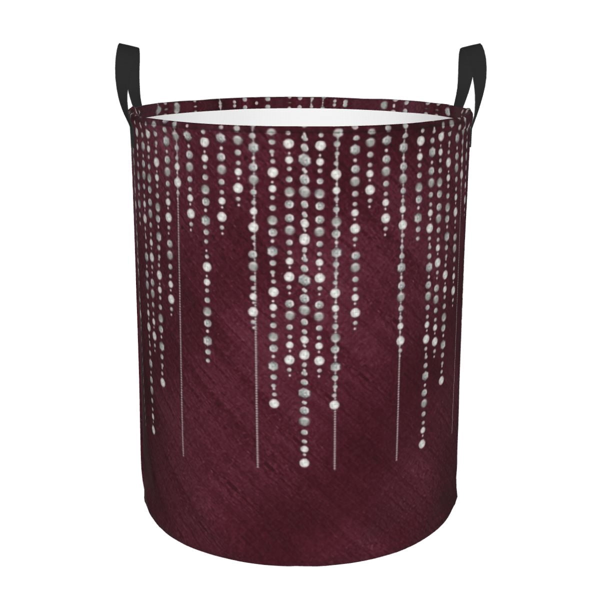 Custom Trendy Rhinest Crystal Laundry Basket Collapsible Large Capacity ...