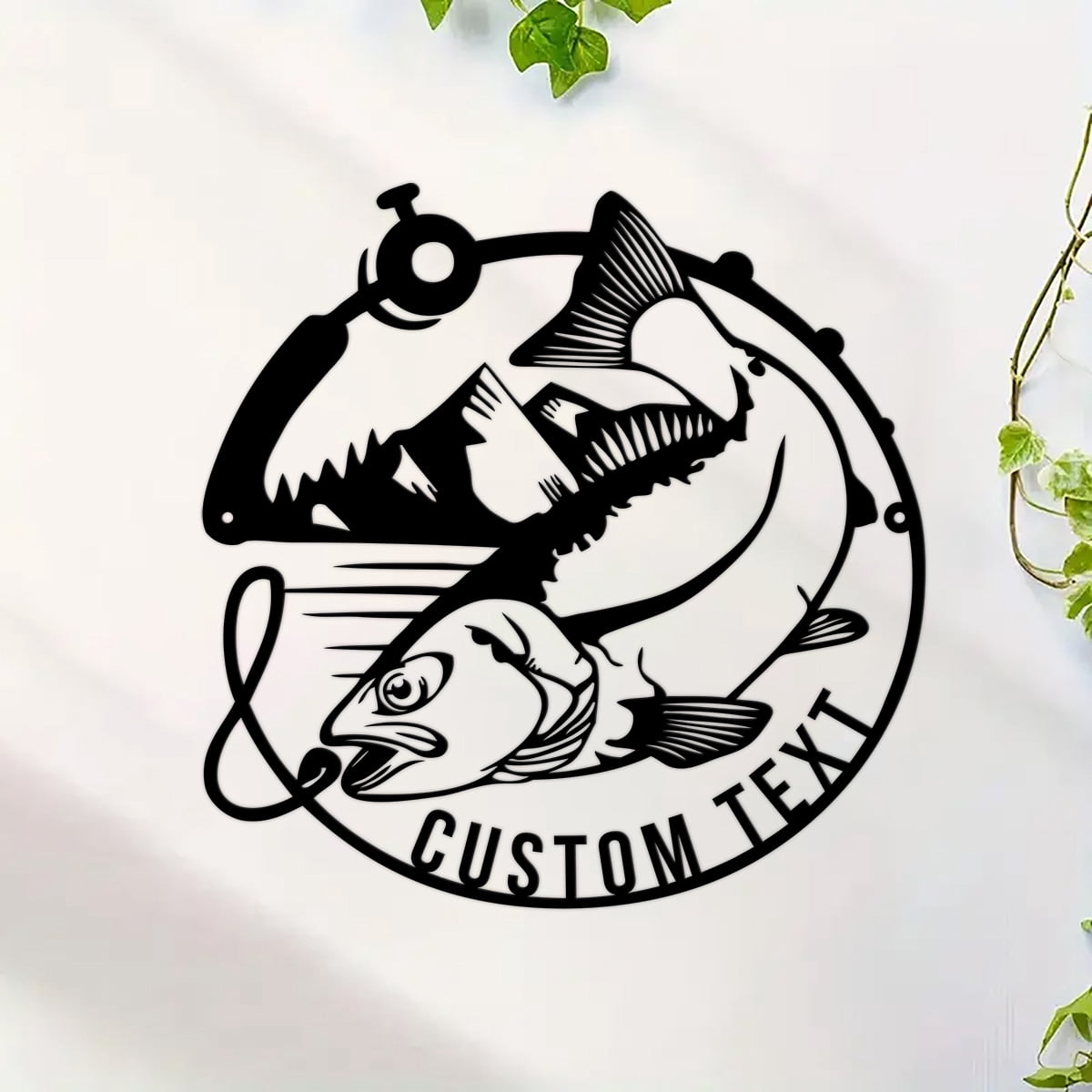 Custom Trout Fishing Metal Sign, Fishing Wall Decor, Trout Fish Sign ...