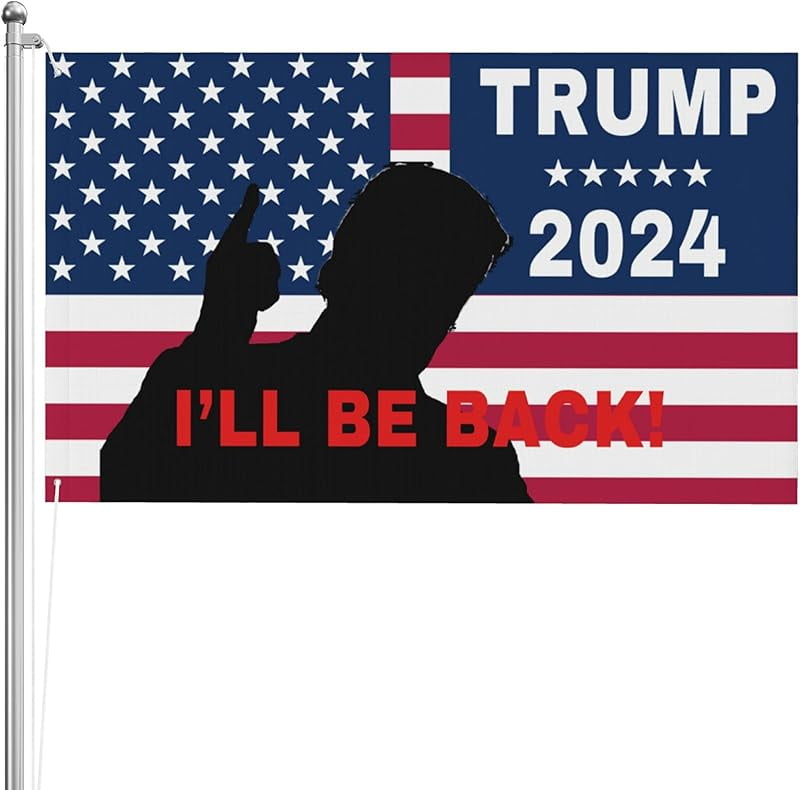 Custom Trump 2024 Flags 3x5 Outdoor I'LL Be Back Trump 2024 Flags ...