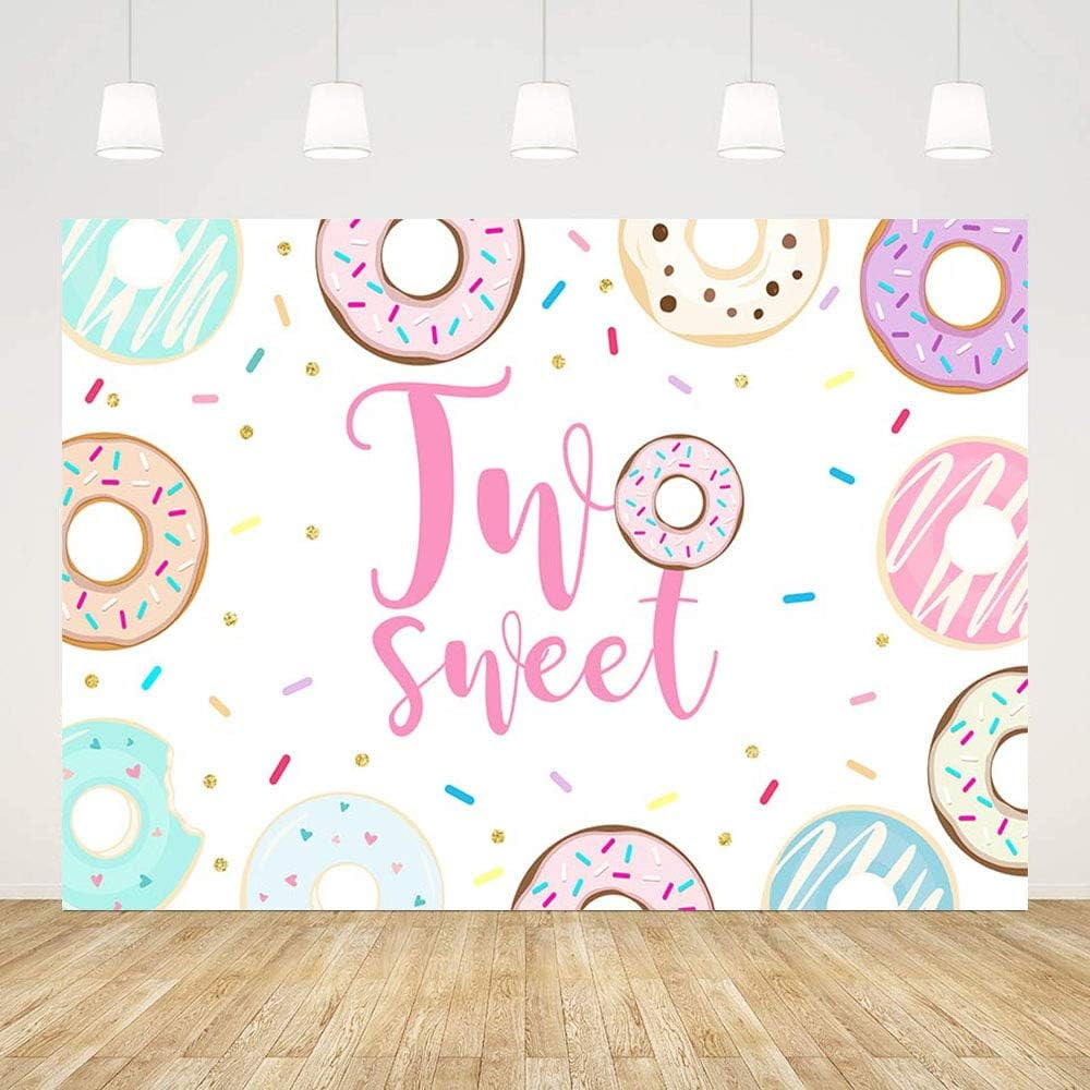 Custom Two Sweet Backdrop for Girl Two Sweet Birthday Decorations ...