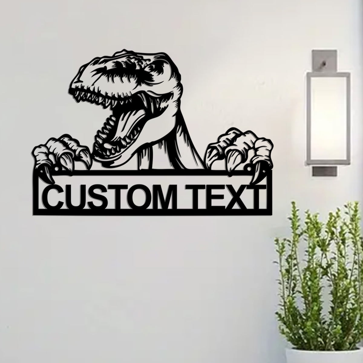 Custom Tyrannosaurus Dinosaur Metal Sign Artt, Custom Tyrannosaurus ...
