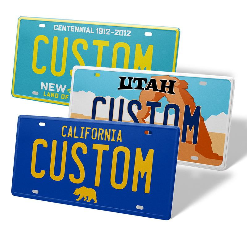 Custom U.S. Metal License Plates - Personalized Car Plate - Walmart.com