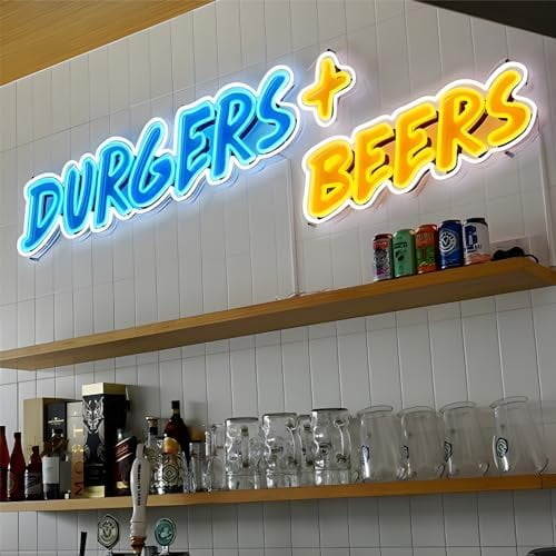 Custom UV Printed Neon Sign, Store Logo Neon Sign Customizable Large UV ...