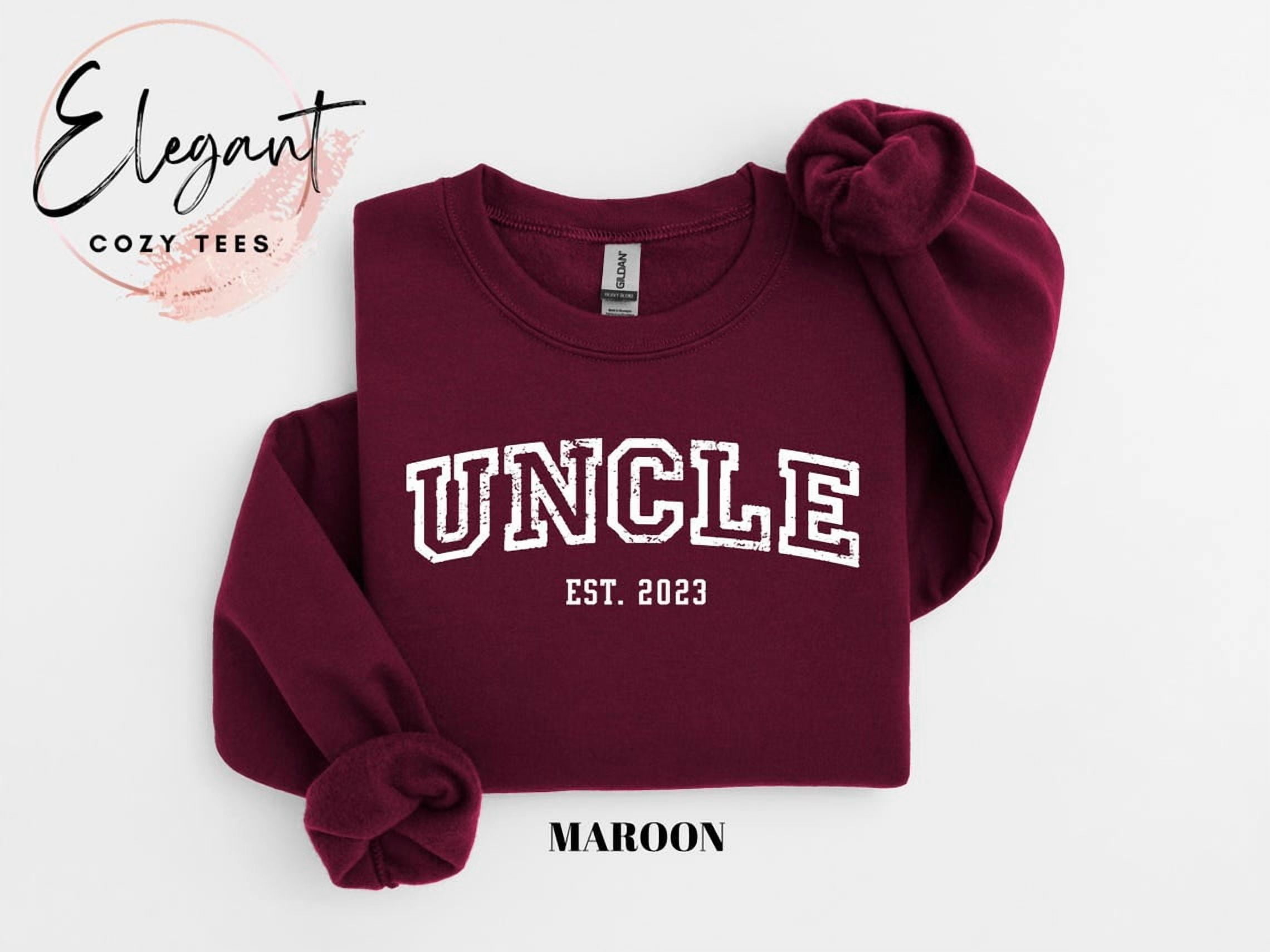 Custom Uncle Est 2025 Sweatshirt, Fathers Day Gift, Personalized Uncle ...
