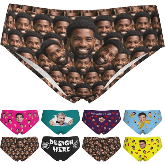 Custom Underwear for Women Personalized Underwear with Funny Face Photo ...