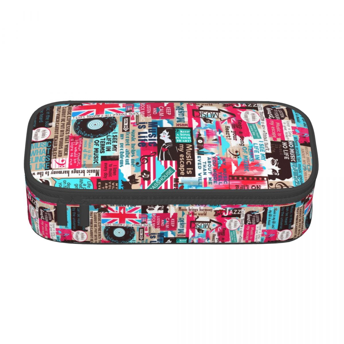 Custom Union Jack Flag Of The UK Korean Pencil Case Large Capacity ...