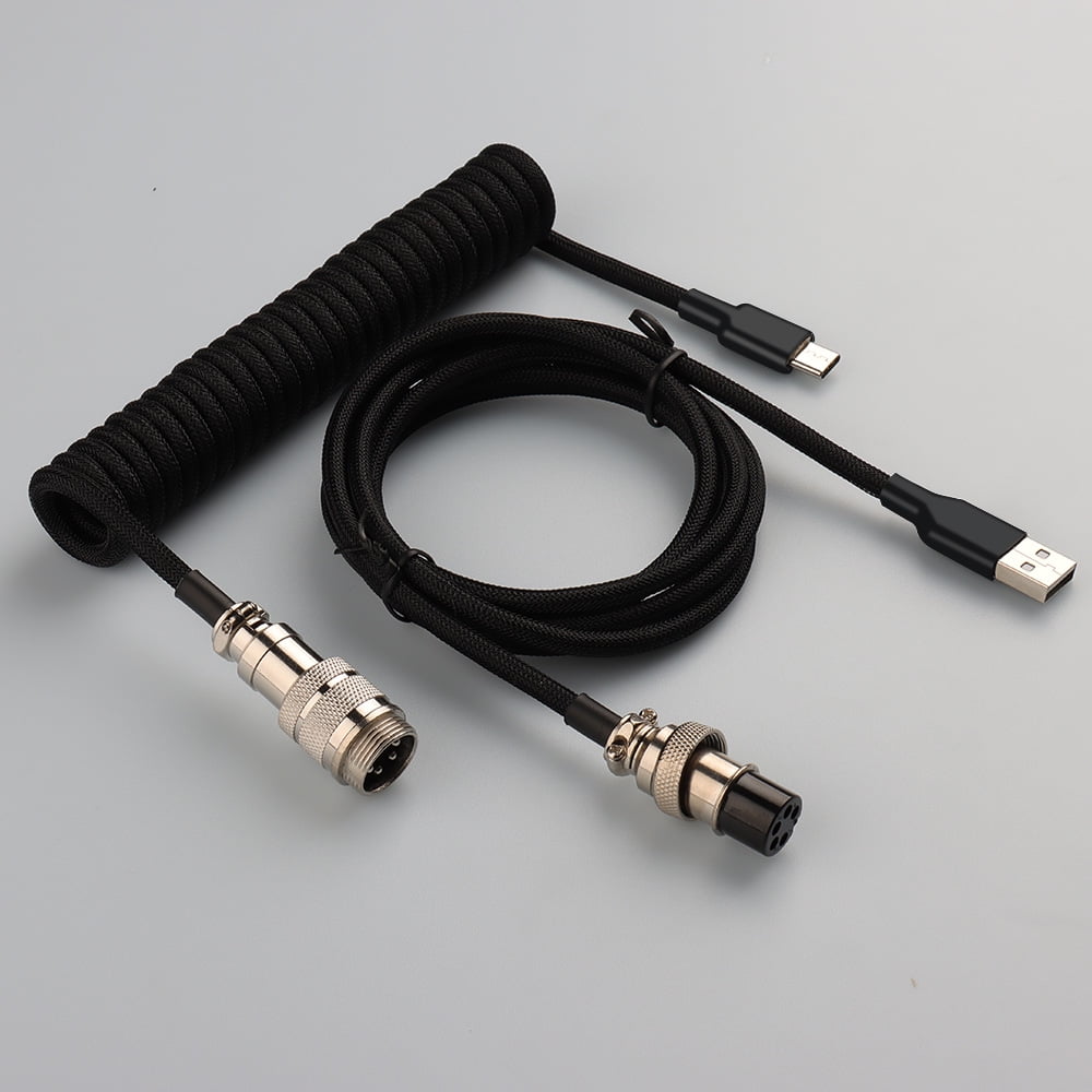 Custom Usb Cable Type c Coiled Mechanical Coiled Cable aviator Usb GX16 ...