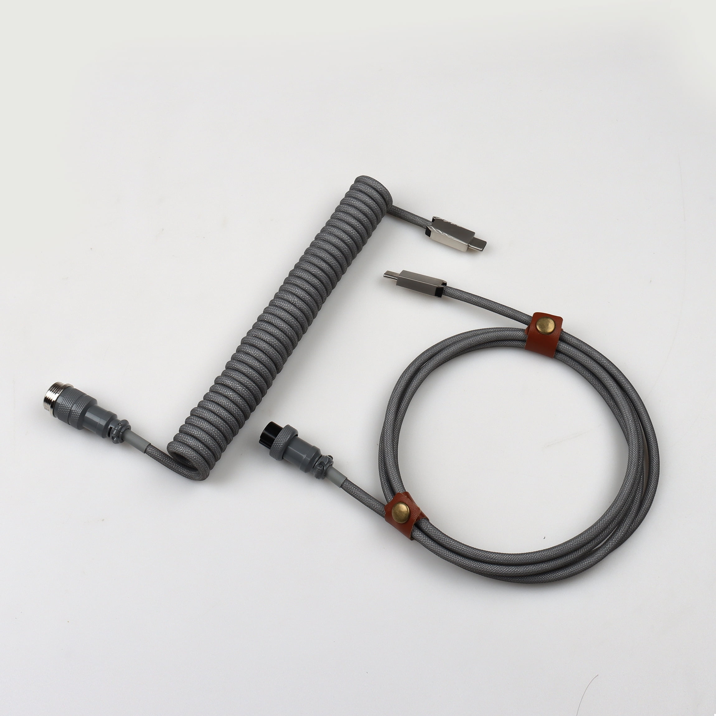 Custom Usb-c to Usb-a Coiled Usb c Cable Type C Coiled Keyboard Cable ...