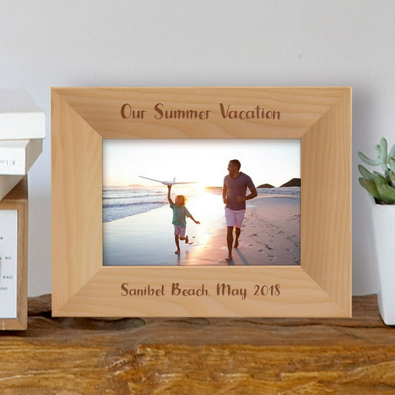 Custom Vacation Picture Frame, Personalized Summer Vacation Frame ...
