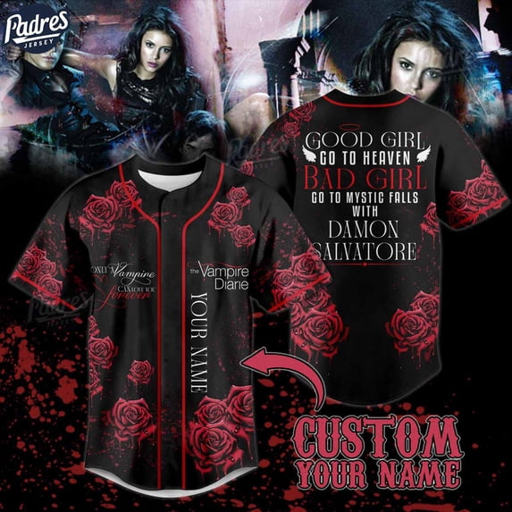 Custom Vampire Diaries Baseball JerseyCustom Baseball Jersey - Walmart.com