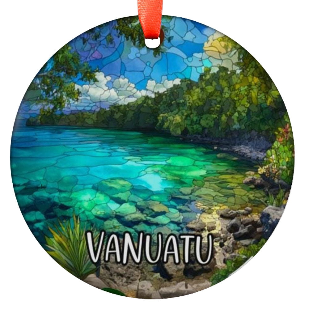 Custom Vanuatu Ornament | Faux |Unique Souvenir |Vacation Travel Gift ...