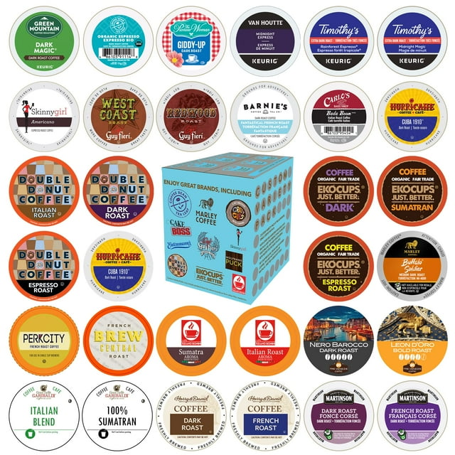 Custom Variety Pack Coffee Pod Variety Pack, Dark Roast and Bold ...