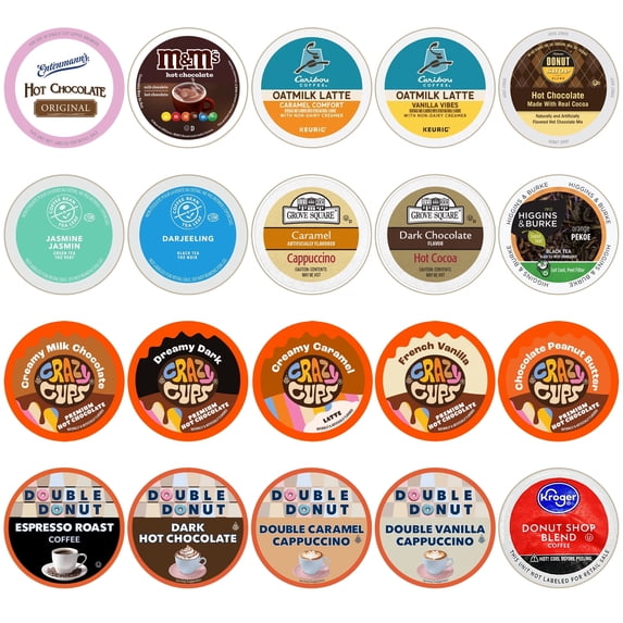Custom Variety Pack Single Serve for Keurig K Cup Sampler, 20 Count ...