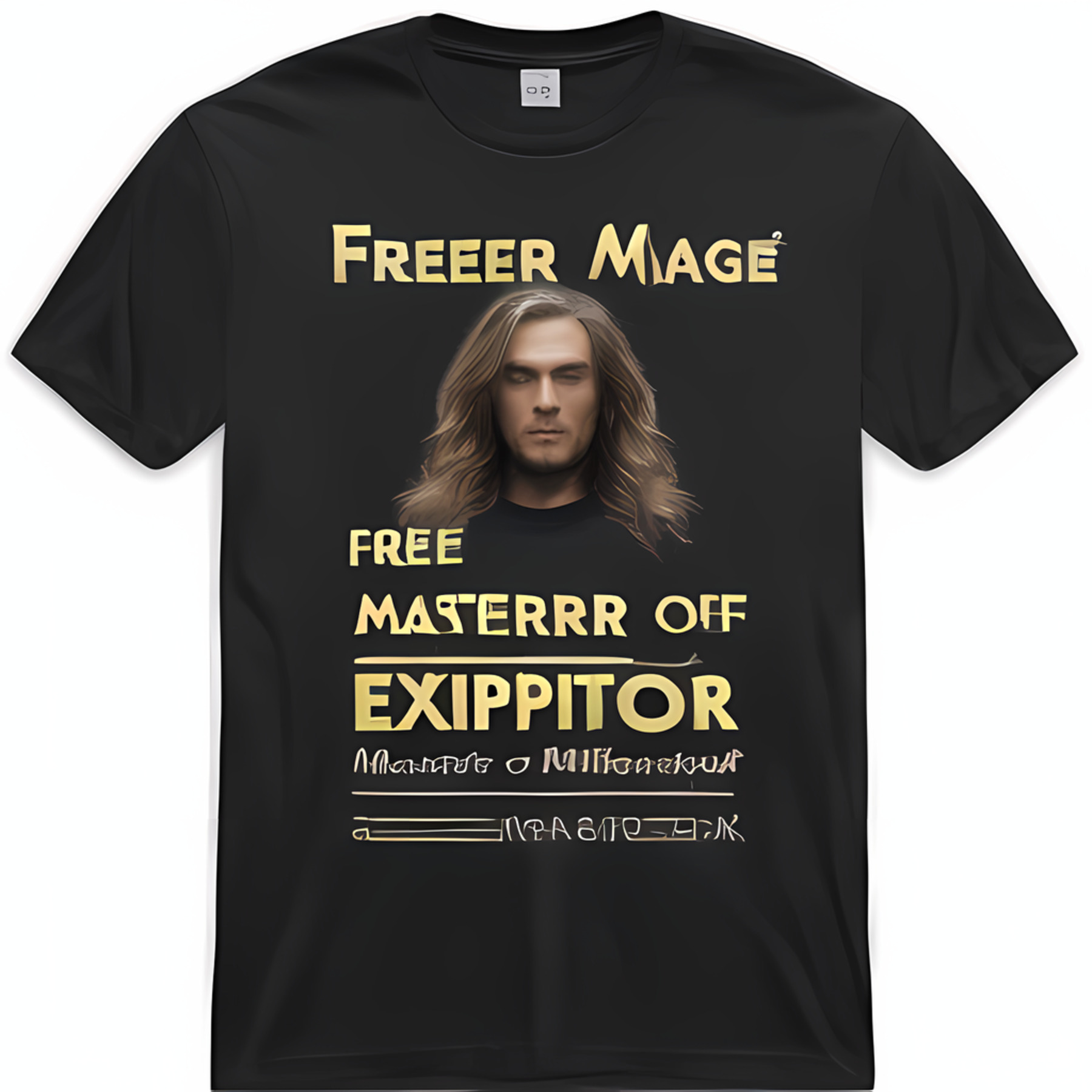 Custom Vector T-Shirt Design: Free Mage MasTeer of Ex PotTeer Style ...