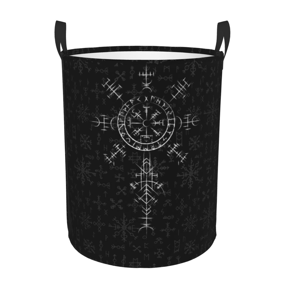 Custom Vegvisir Viking Laundry Basket Collapsible Vikings Valhalla ...