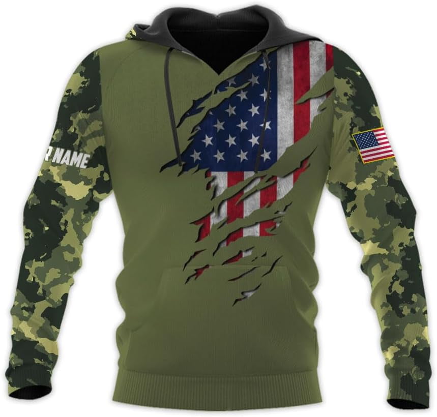 Custom Veteran Army T-Shirt US Military Pride American Flag Vintage ...