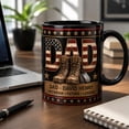 Custom Veteran Dad Mug, Custom Military Father Coffee Cup, American ...